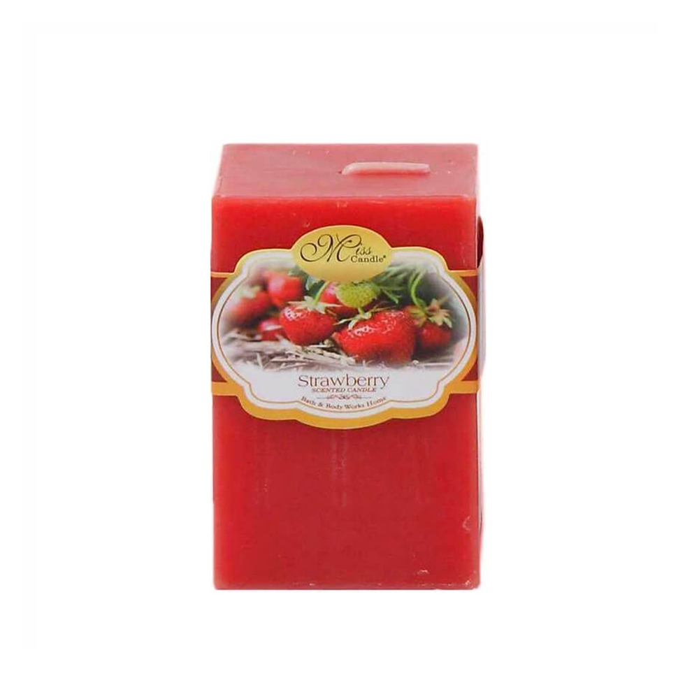 Scented Pillar candle Rectangular Shape W5H8